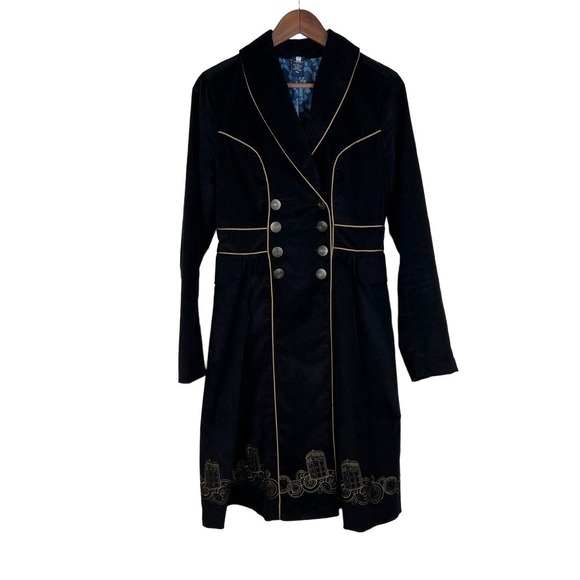 Jackets & Coats | Bbc Exclusive Hot Topic Coat Medium Black Corduroy ...